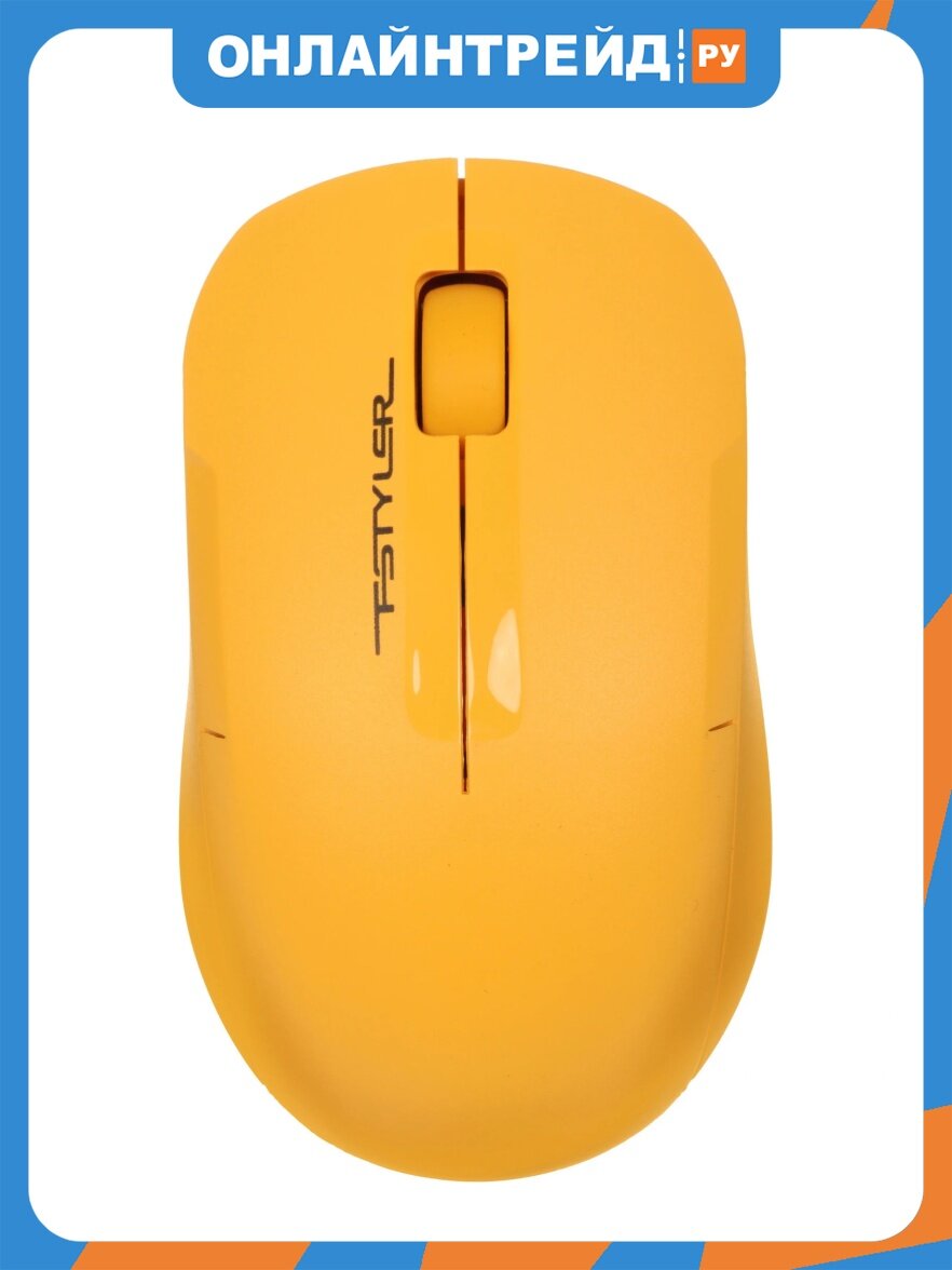 Мышь A4TECH Fstyler FG15CS Air2 желтый