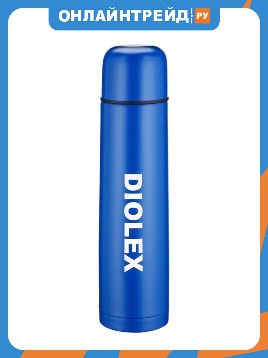 Термос Diolex 1000 мл, цветной, синий (DX-1000-2B)