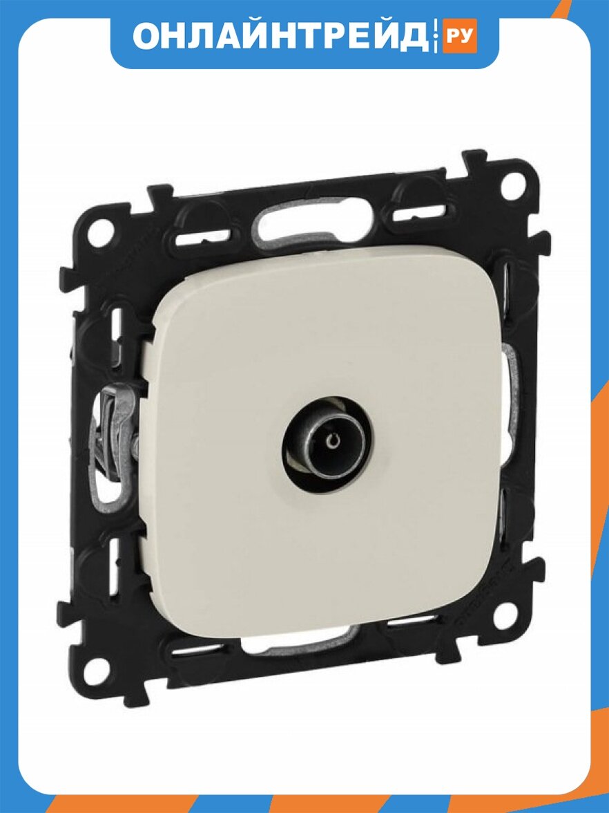 Розетка Legrand TV "звезда" 0-2400 Мгц Valena ALLURE DIY, слоновая кость, 753851