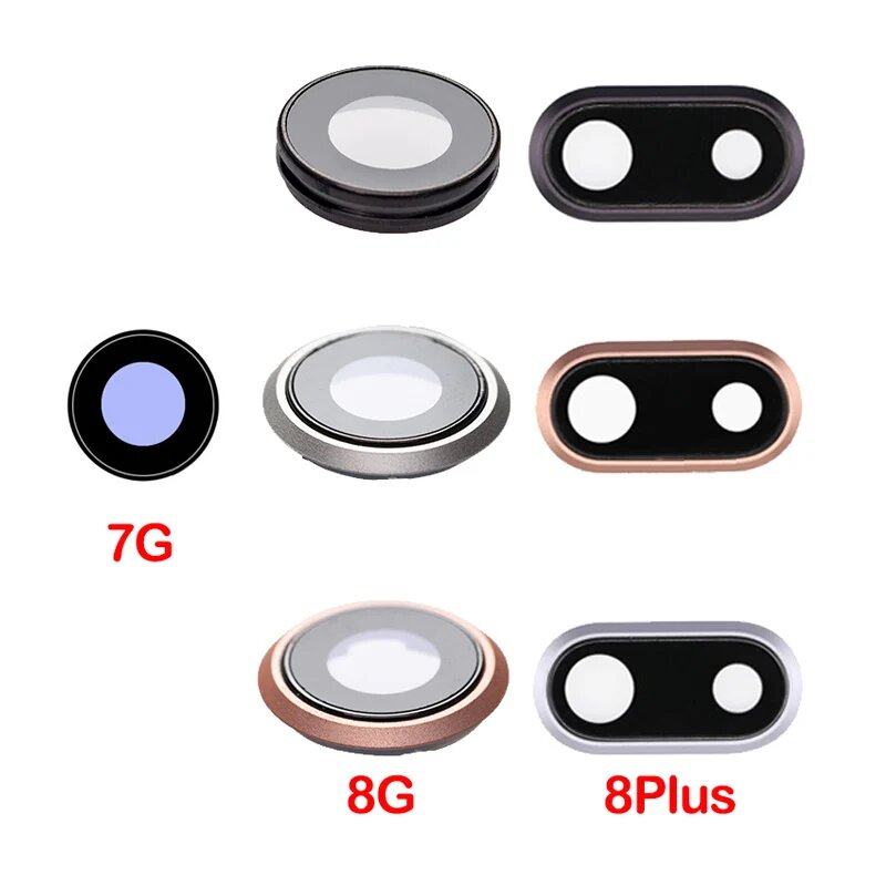 Новый объектив для задней камеры для iphone 7/8/7plus/8plus/X/XS/XR/XSMAX с for iphone 8P sliver