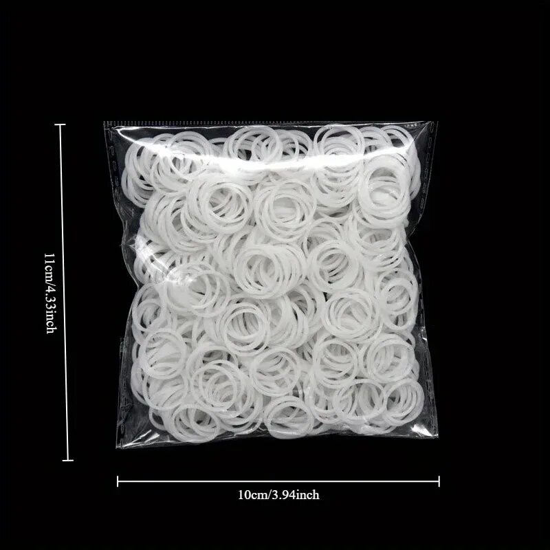 Набор резинок для плетения 600 шт Белый, 600pcs4