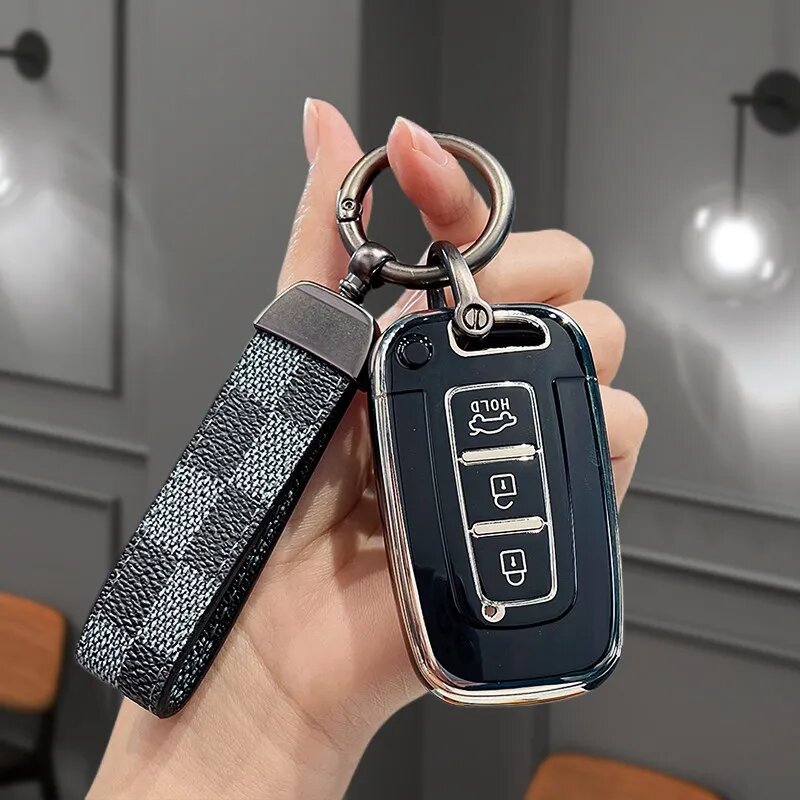 Черный брелок для ключей Kia Hyundai 3 Buttons