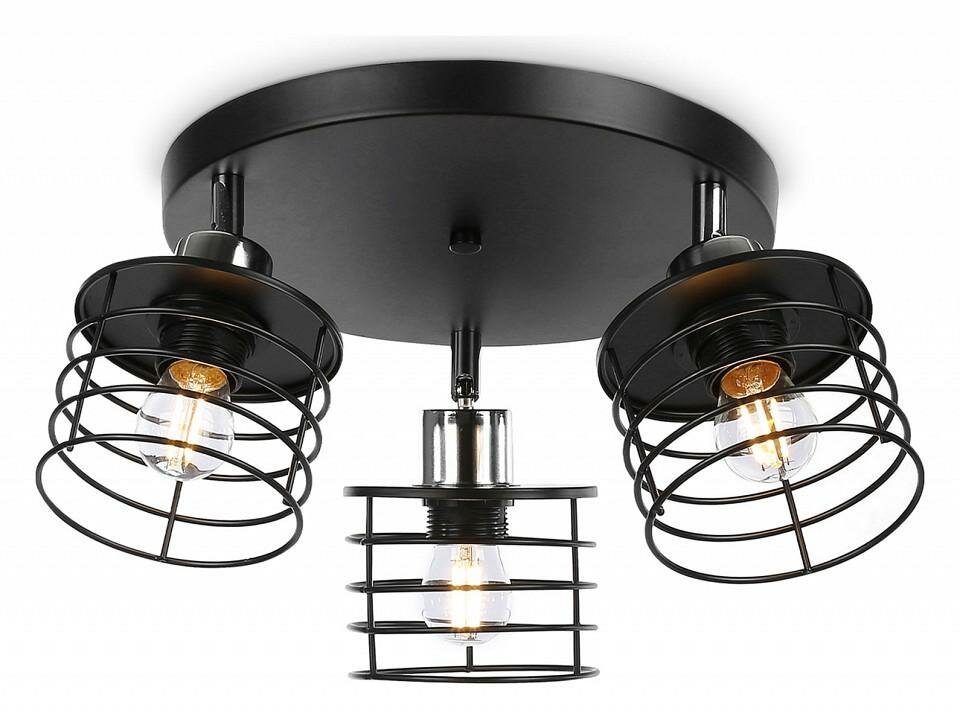 Спот Ambrella Light TR TR8092 цвет плафона подвески Черный, цвет арматуры Хром, Черный — фото 1