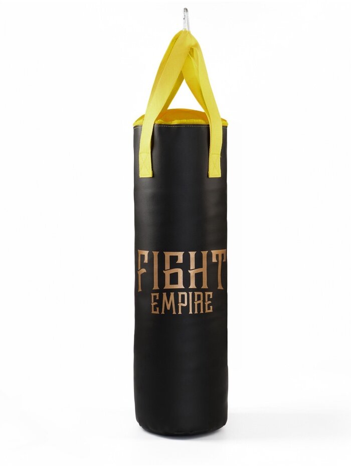 Боксёрский мешок подвесной FIGHT EMPIRE KIDS, вес 15 кг, 80 см, d=25 см, винилискожа, чёрный