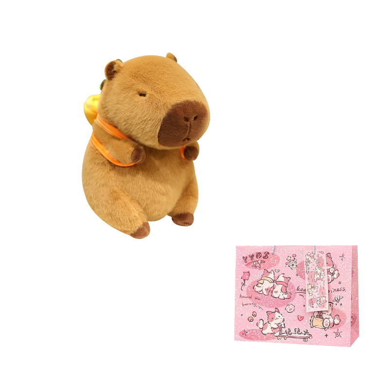 Плюшевая кукла унисекс Tak Bebe Capybara Relaxed Backpack, 23CM EU