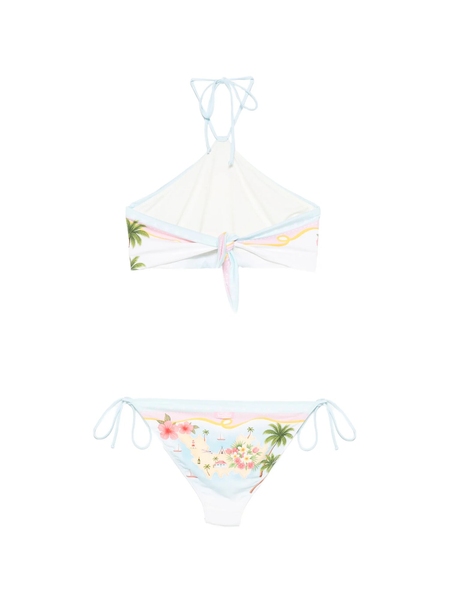 Купальник MC2 Saint Barth Graphic-print halterneck bikini, размер 46 — фото 1