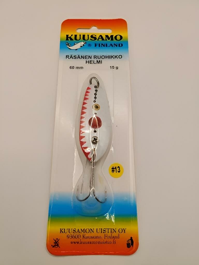 Блесна незацепляйка Kuusamo Rasanen Ruohikko helmi 60мм,15гр