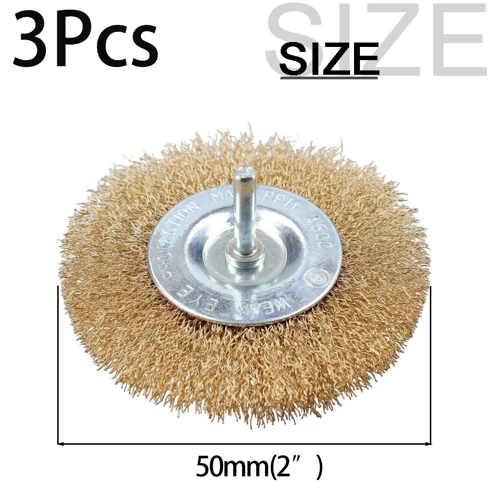 Щетка проволочная стальная SI FANG 3Pcs 50mm