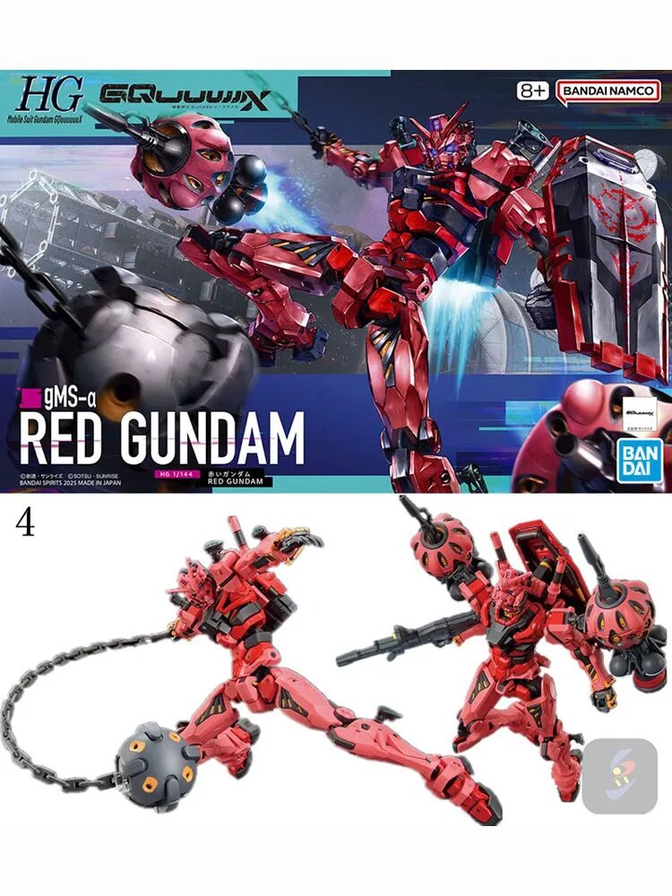Сборка роботов BANDAI GUNDAM 1/144 HG MSGG Series Red Gundam