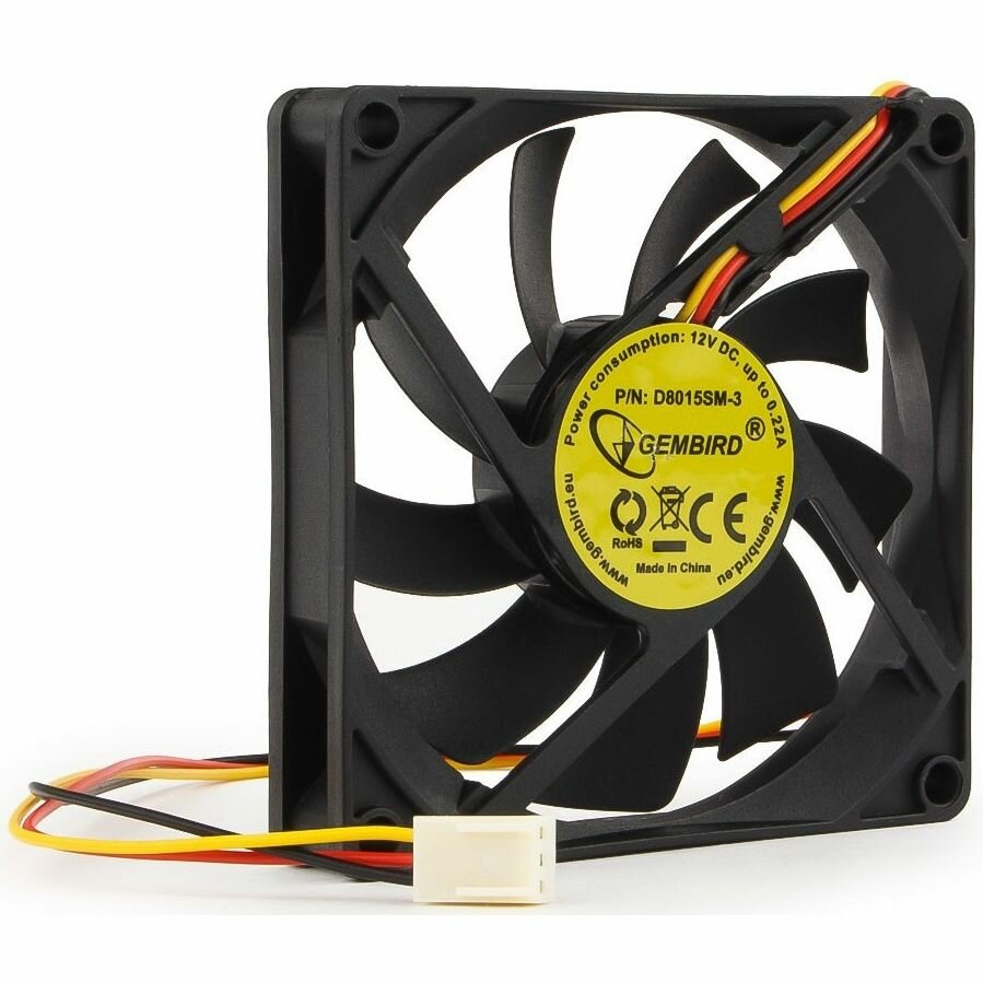 Корпусный вентилятор Gembird D8015SM-3 80 мм