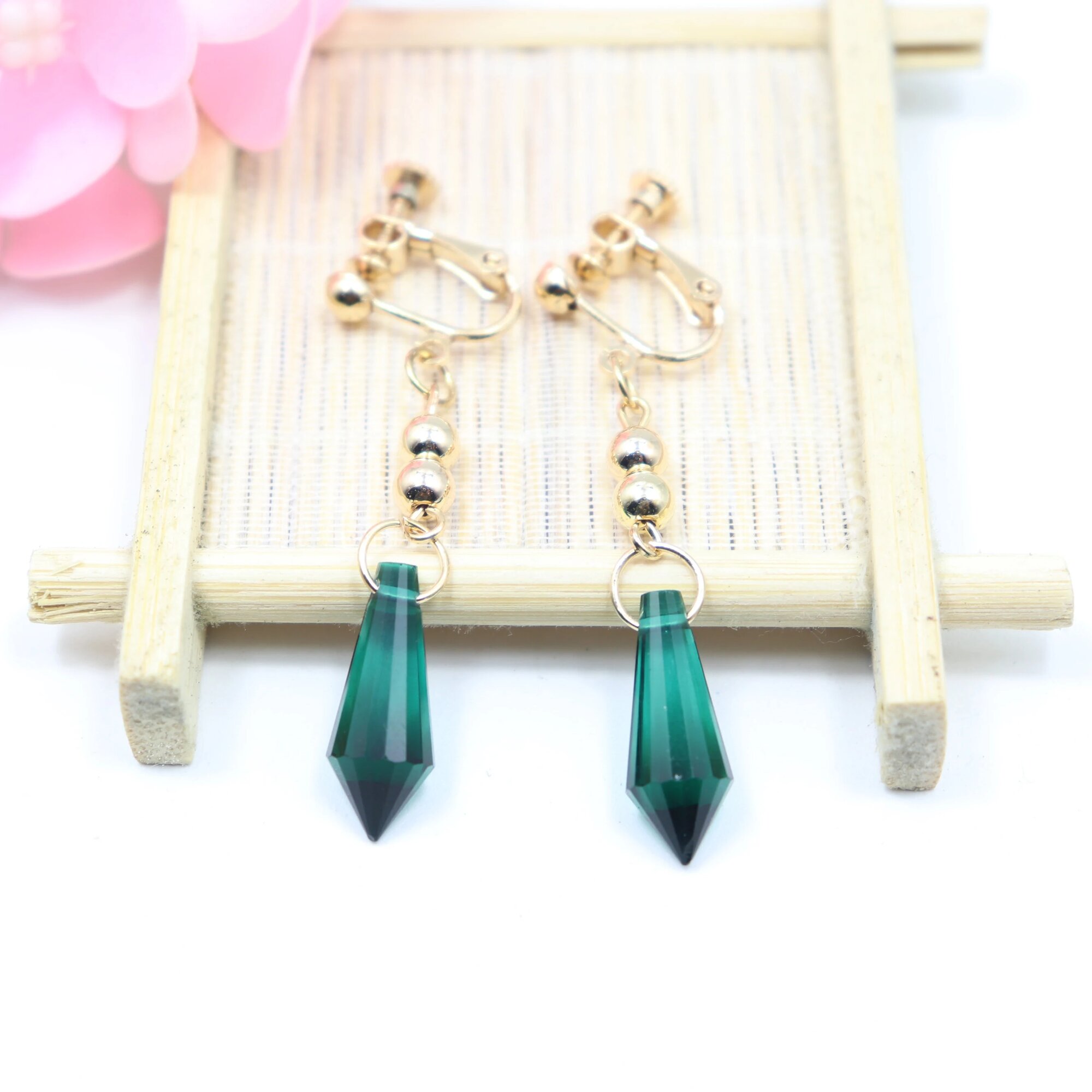 Серьги клипсы HUASIYI