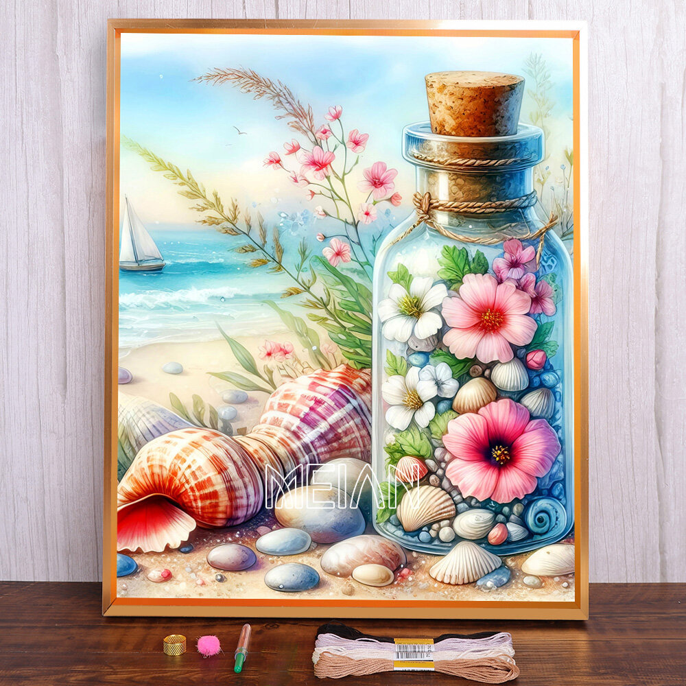 MEIAN Набор для вышивания,30x40CM,11CT,40 цветов