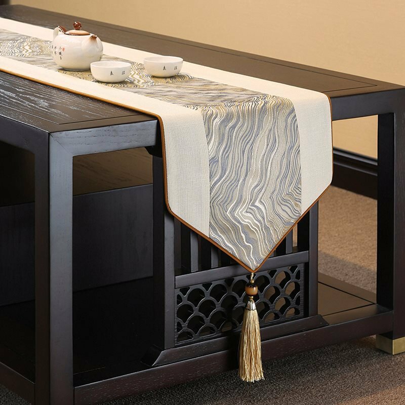 Новый китайский стиль Zen Table Flag Скатерть Стол ТВ шкаф Чайный столик Чайный стол Чайный столик Чайный баннер