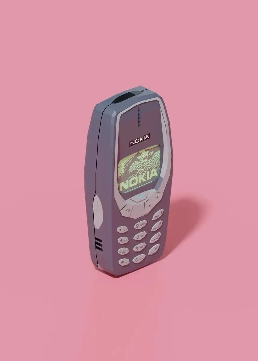 Картина на холсте, Nokia 3310, 20x30см, без рамы
