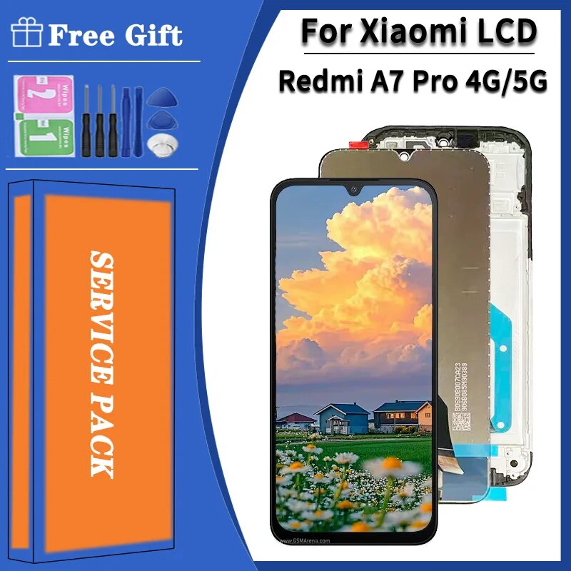 6,9-дюймовый экран для Xiaomi Redmi A7 Pro 4G 25128RN17Y, дисплей с сенсорным экраном и дигитайзером в сборе, дисплей A7Pro 5G с рамкой