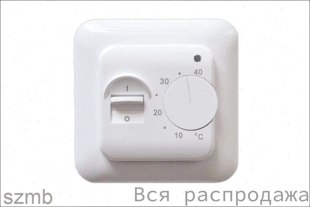 Терморегулятор/термостат до 3600Вт Для конвекторов, Для инфракрасного отопления, белый