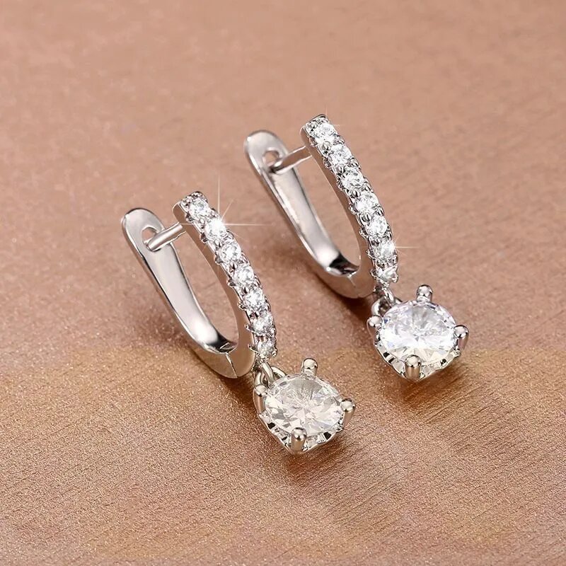 Серьги, фианит