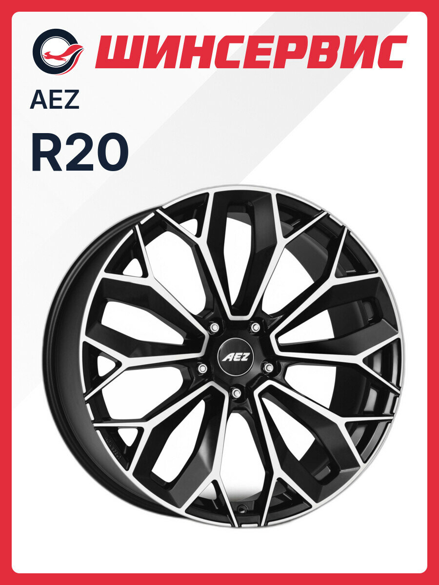Литой колесный диск AEZ Leipzig dark R20x9J 5x120 ET42 ЦО65.1 для автомобиля