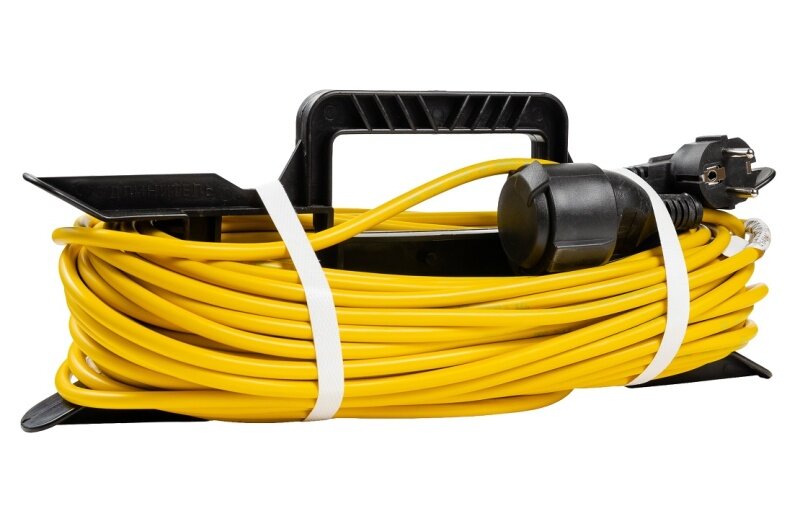 Удлинитель SNIRREX C30Y15PF 30 м 3,5 кВт 3×1,5 ПВС, на рамке, с/з