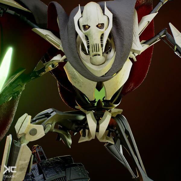 Сборная модель General Grievous (Star Wars), 460мм, 1/6 для покраски