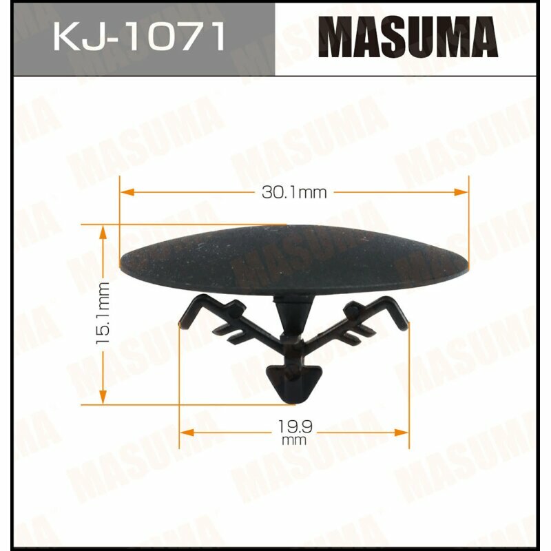 Клипса крепежная Masuma KJ-1071 (OEM 91501-S1K-003)