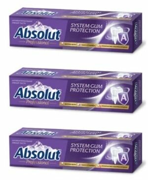 Absolut Зубная паста System Gum Protection , 110 г, 3 шт