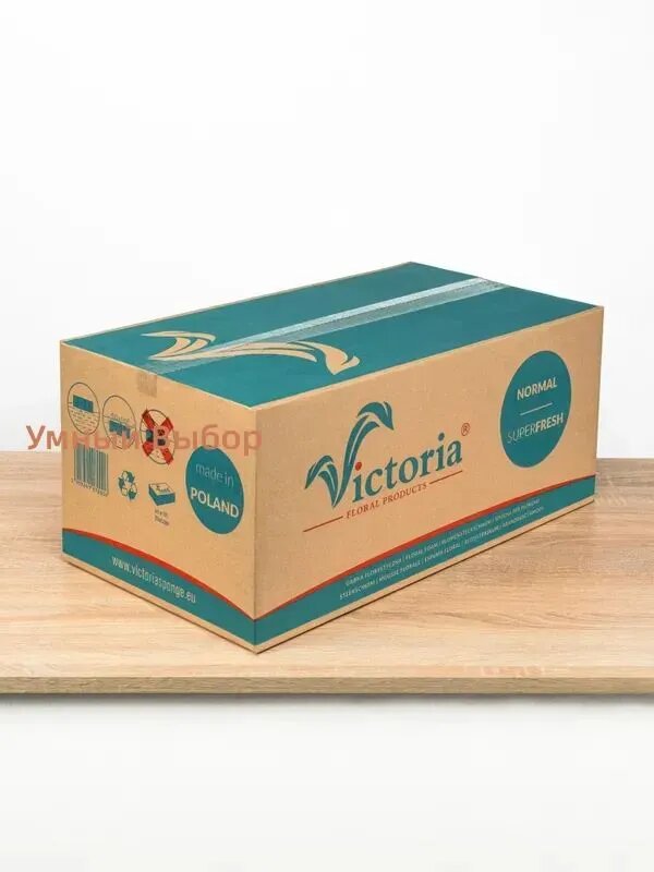 Флористическая губка Victoria 20 шт, 23х11х7,5см - профессиональный оазис для цветов
