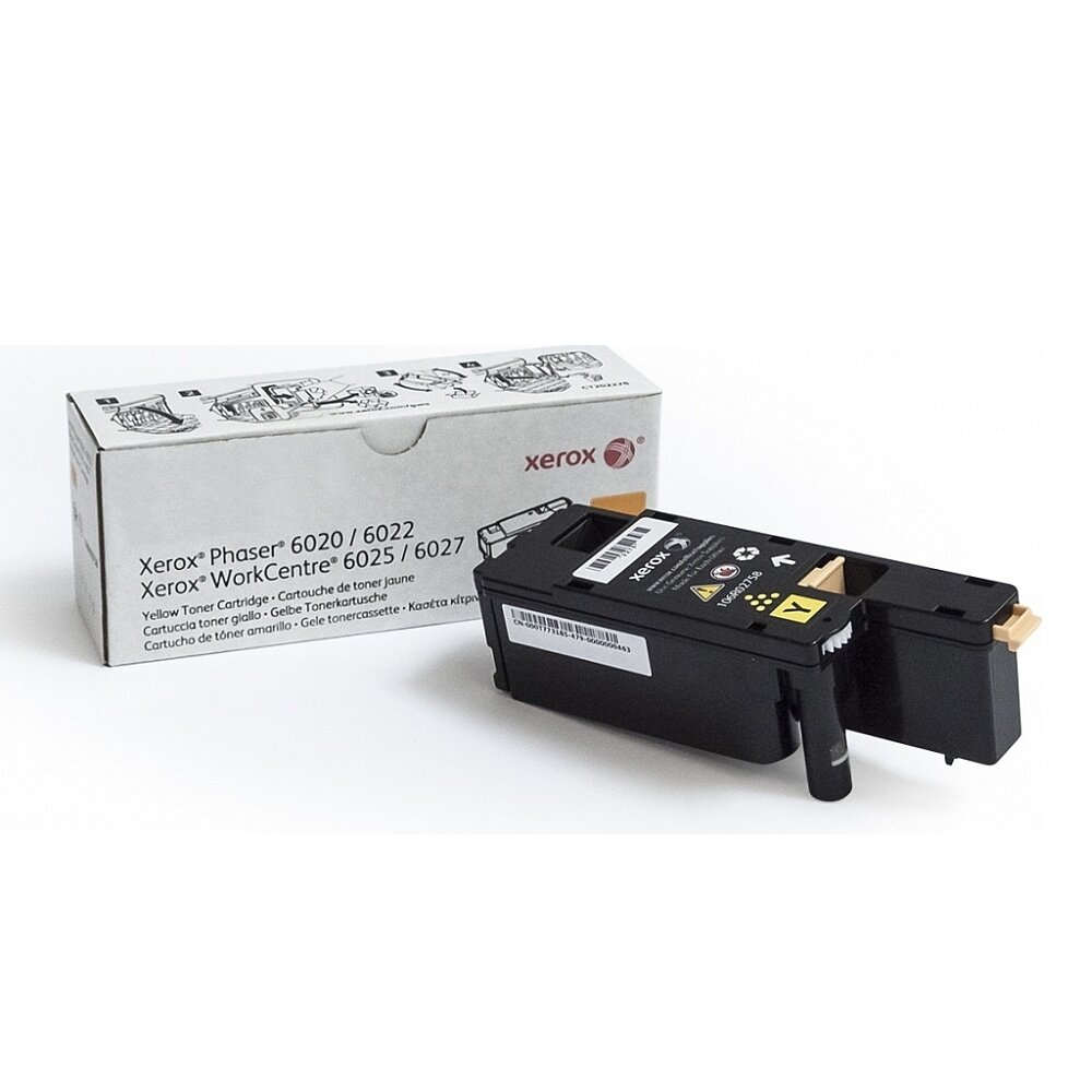 Картридж лазерный Xerox желтый, для Ph 6020/6022/6025/6027 (106R02762)
