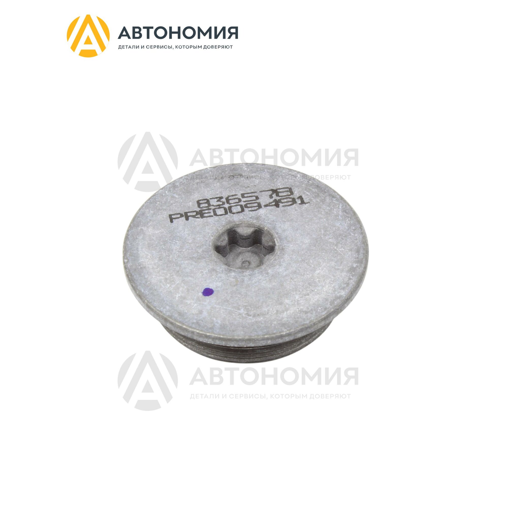 Заглушка болта шкива распредвала Renault 82 00 836 578
