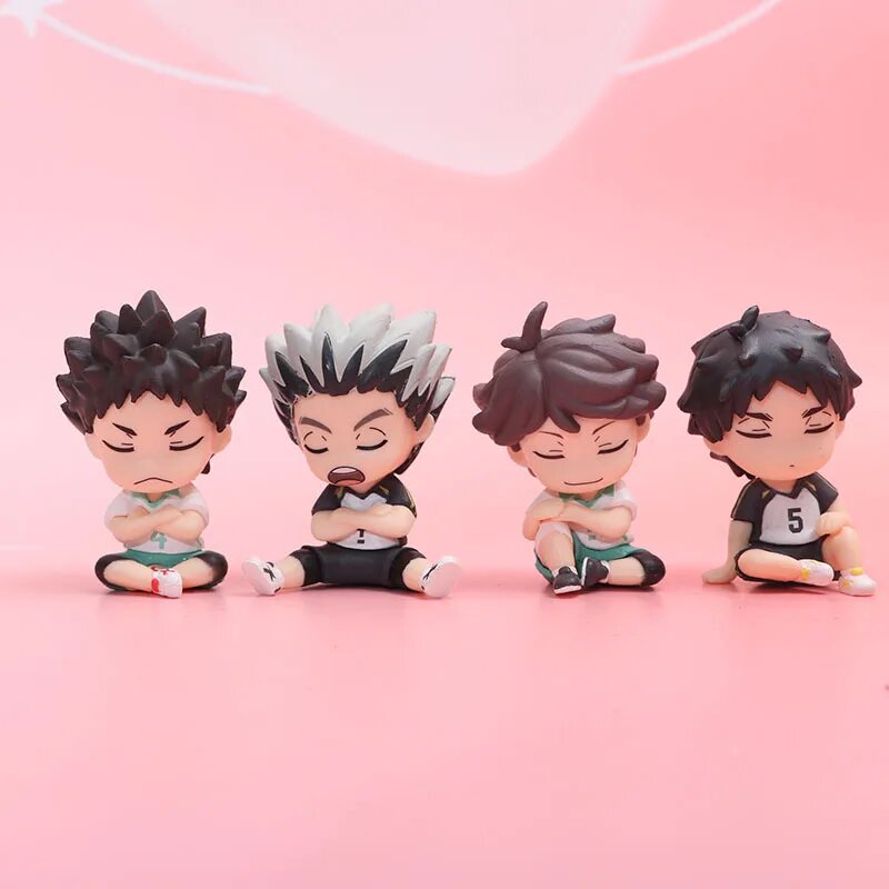 Фигурки Haikyuu! Sleep Style Iwaizumi Hajime Akaashi Keiji Oikawa Tooru Kotaro Bokuto 4 шт.