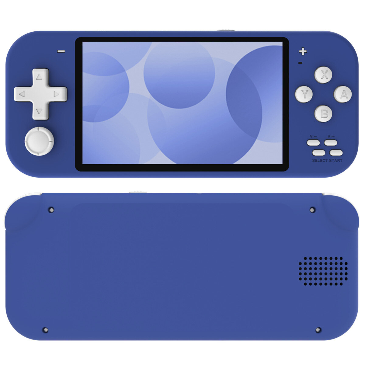 Ретро 4,3-дюймовый портативный игровой консоль с поддержкой игр GBA и SNES - Голубой вариант