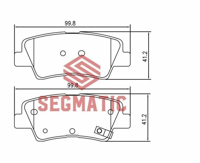SGBP2550 Колодки тормозные KIA задн.