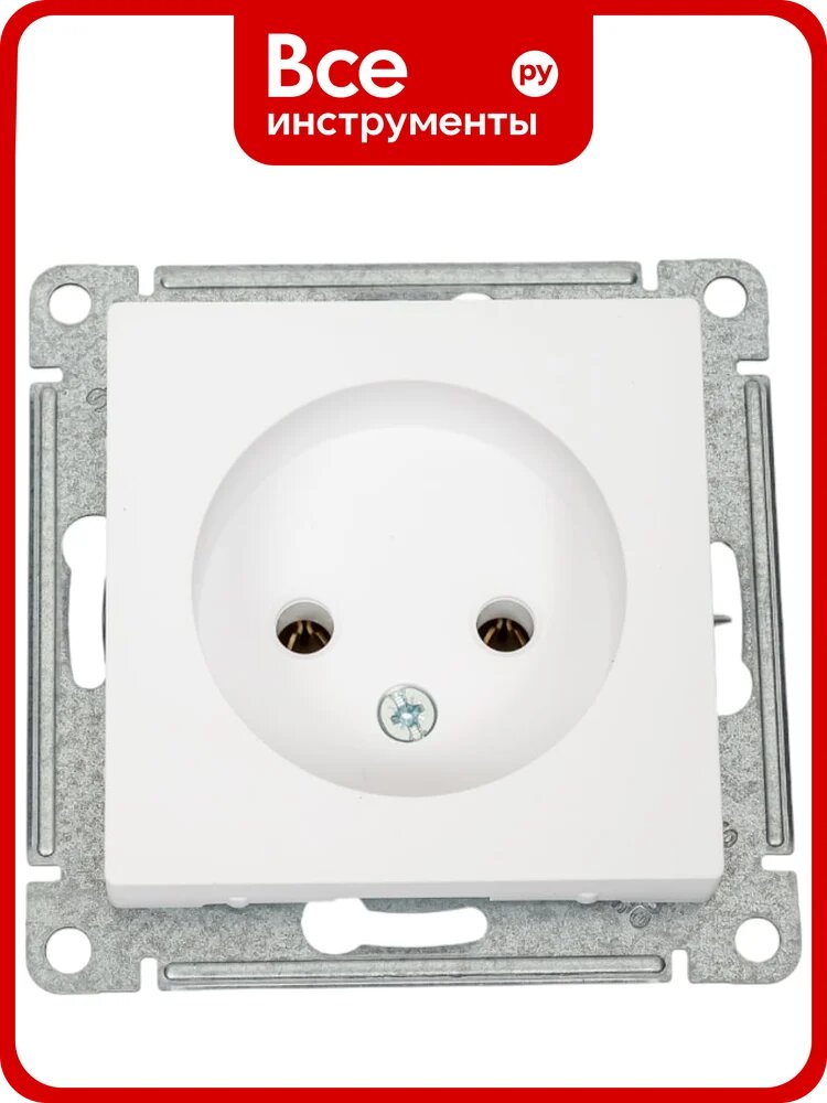 Механизм розетки Systeme Electric Atlasdesign лотос без заземления без шторок, 16а,