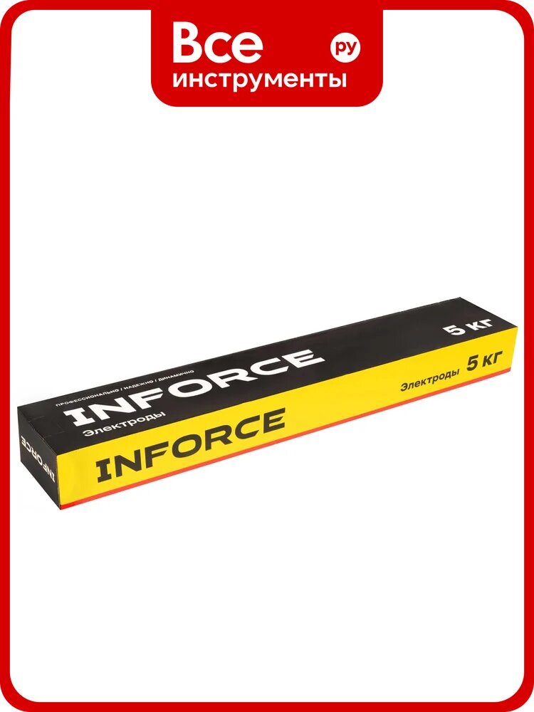 Электроды ОЗС-12 Inforce IWET-4050O-12 листовые, рутиловое покрытие, тип Э46, предназначены для сварки углеродистых
