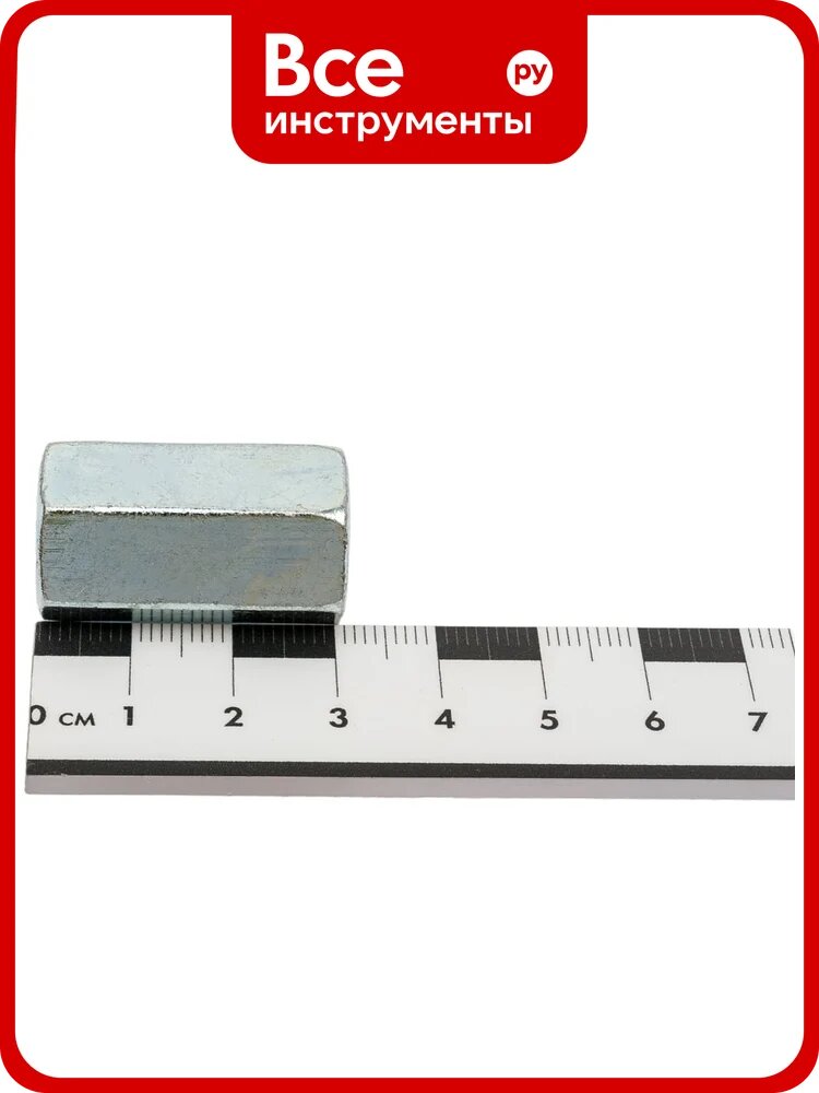 Соединительная гайка STEELREX DIN 6334, цинк, М10, 12 шт. 0220010000B400001264, фиксации