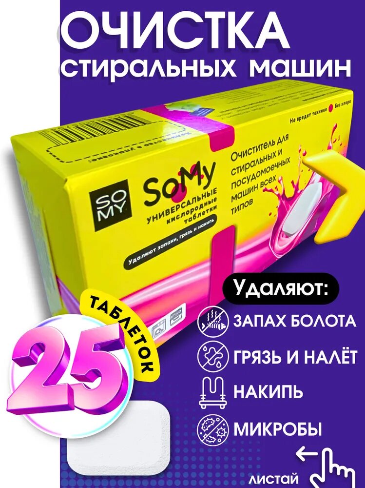 25 таблеток для очистки стиральной машины (сделано в Саратове)