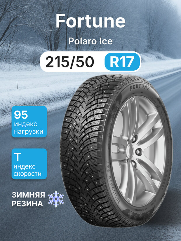 Зимняя шипованная шина Fortune Polaro Ice 215/50R17 95T TL (200)