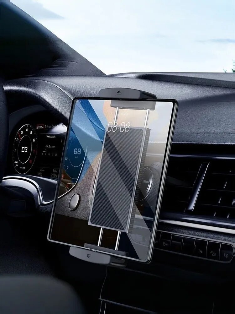 Автомобильное крепление для телефона для Samsung Galaxy Z Fold 6 5 4 3 2, вращающееся вентиляционное отверстие, держатель для телефона и планшета, подходит для устройств с диагональю 4-13 дюйма
