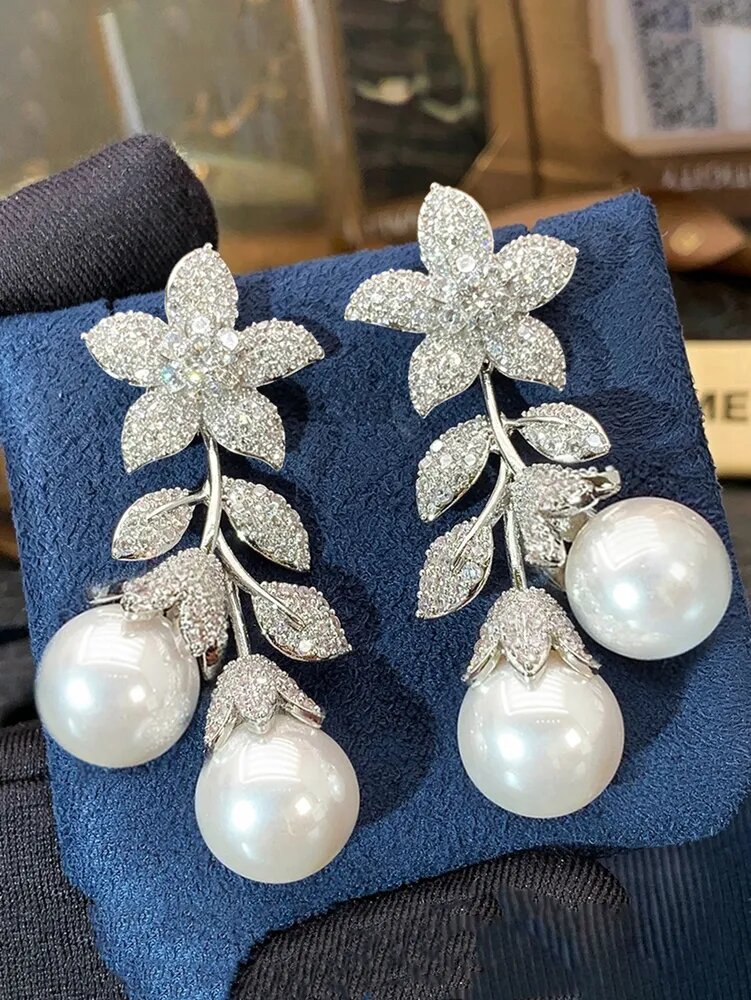 Серьги, циркон