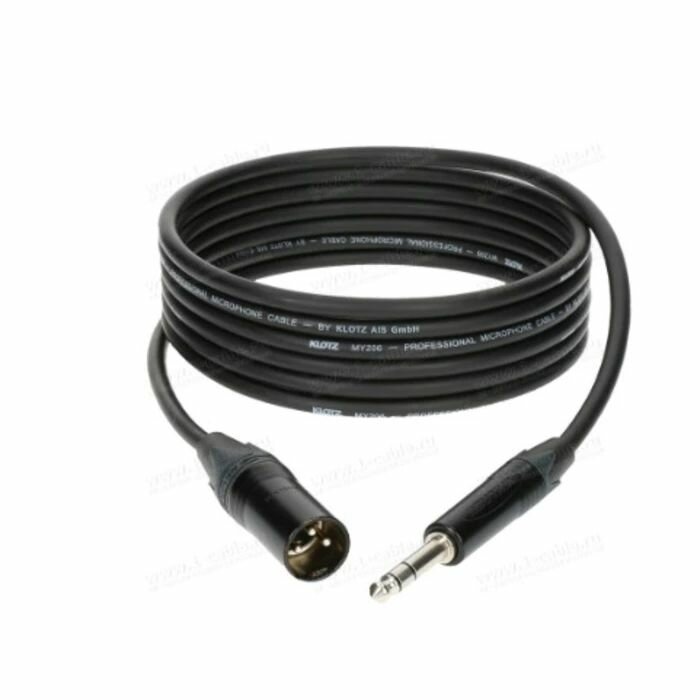 KLOTZ M1MS1B1000 10.0m Кабель аудио 1xJack - 1xXLR