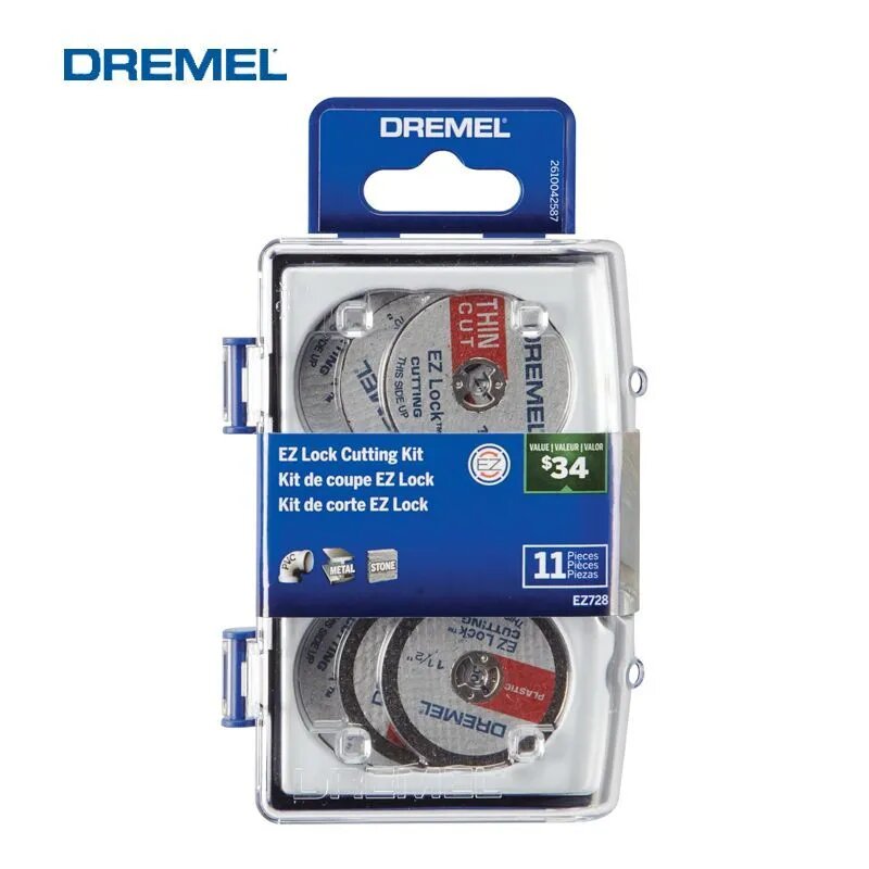 Dremel EZ728-01 EZ Lock Поворотные режущие диски для инструмента Комплект принадлежностей
