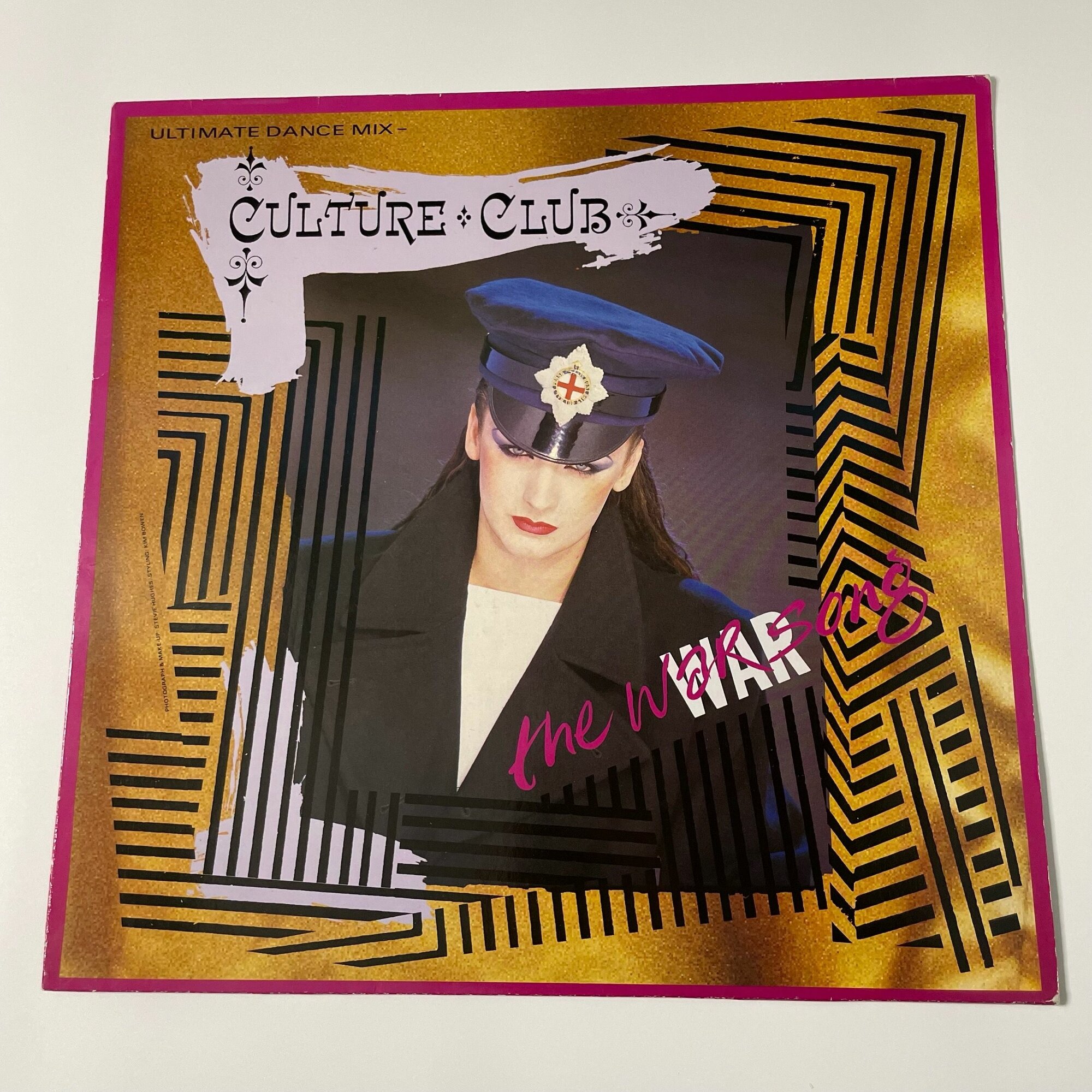 Винтажная виниловая пластинка LP Boy George Culture Club The War Song (Германия 1984) 45 RPM, Maxi-Single