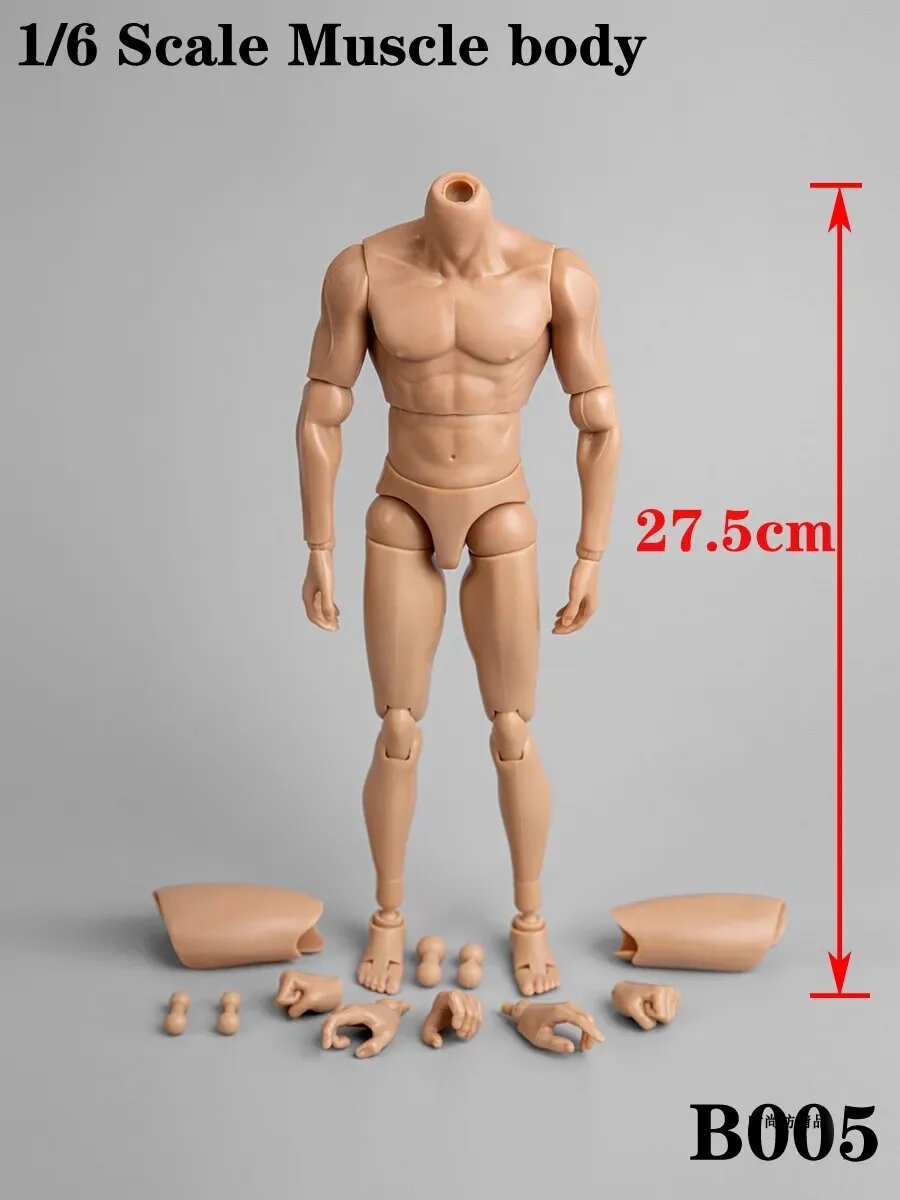 Фигурка 1/6 масштаба, мужской, черный, кожа, B001, 26 см B005