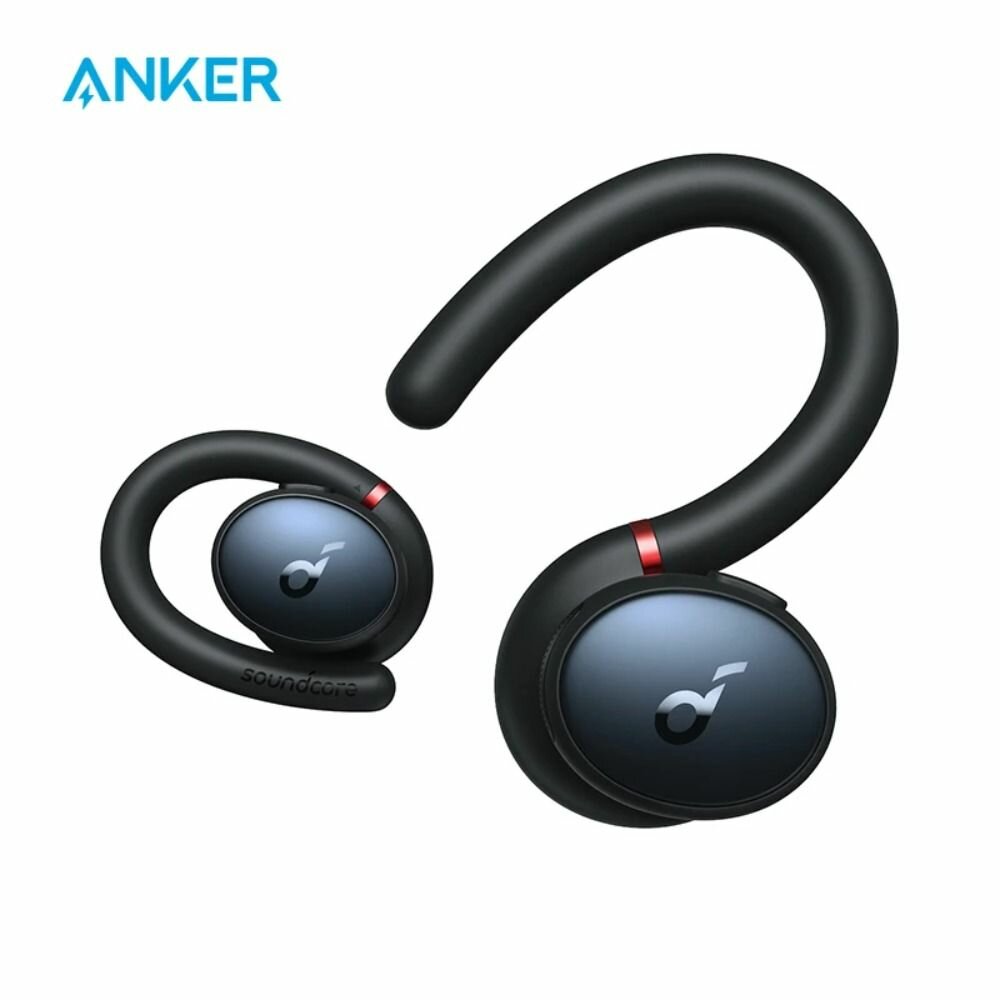 Anker Soundcore Sport X10 (Black) Вкладыши с открытым верхом для бега на велосипеде, легкая мини-гарнитура Bluetooth, Водонепроницаемая с большим радиусом действия Ipx7