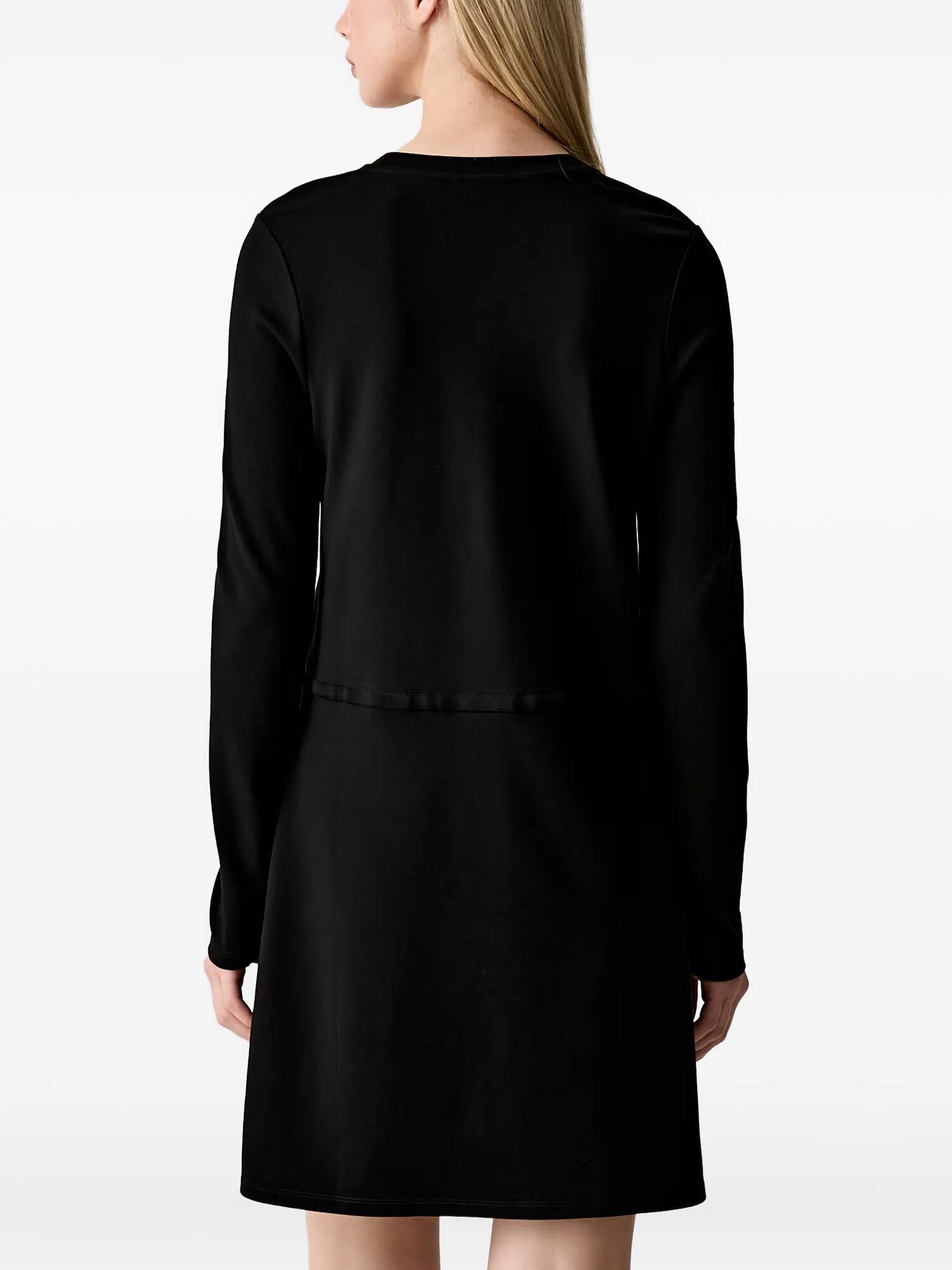 Платье KARL LAGERFELD JEANS Drawstring long-sleeve mini dress, размер 38 — фото 1