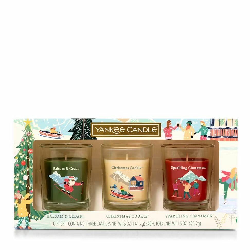 Свечи ароматические Yankee Candle Christmas 3 Tumbler Set