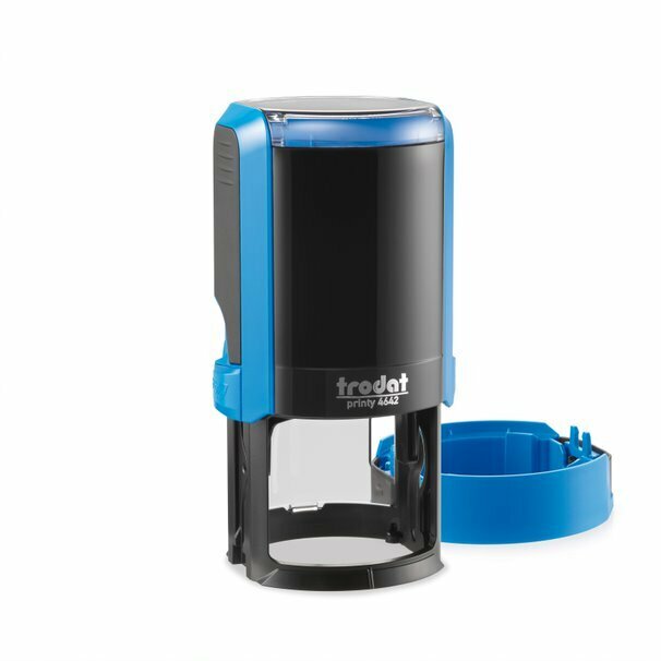 Оснастка для печатей, оттиск D42 мм, синий, 4642 Printy NEW, корпус Синий, новая крышка