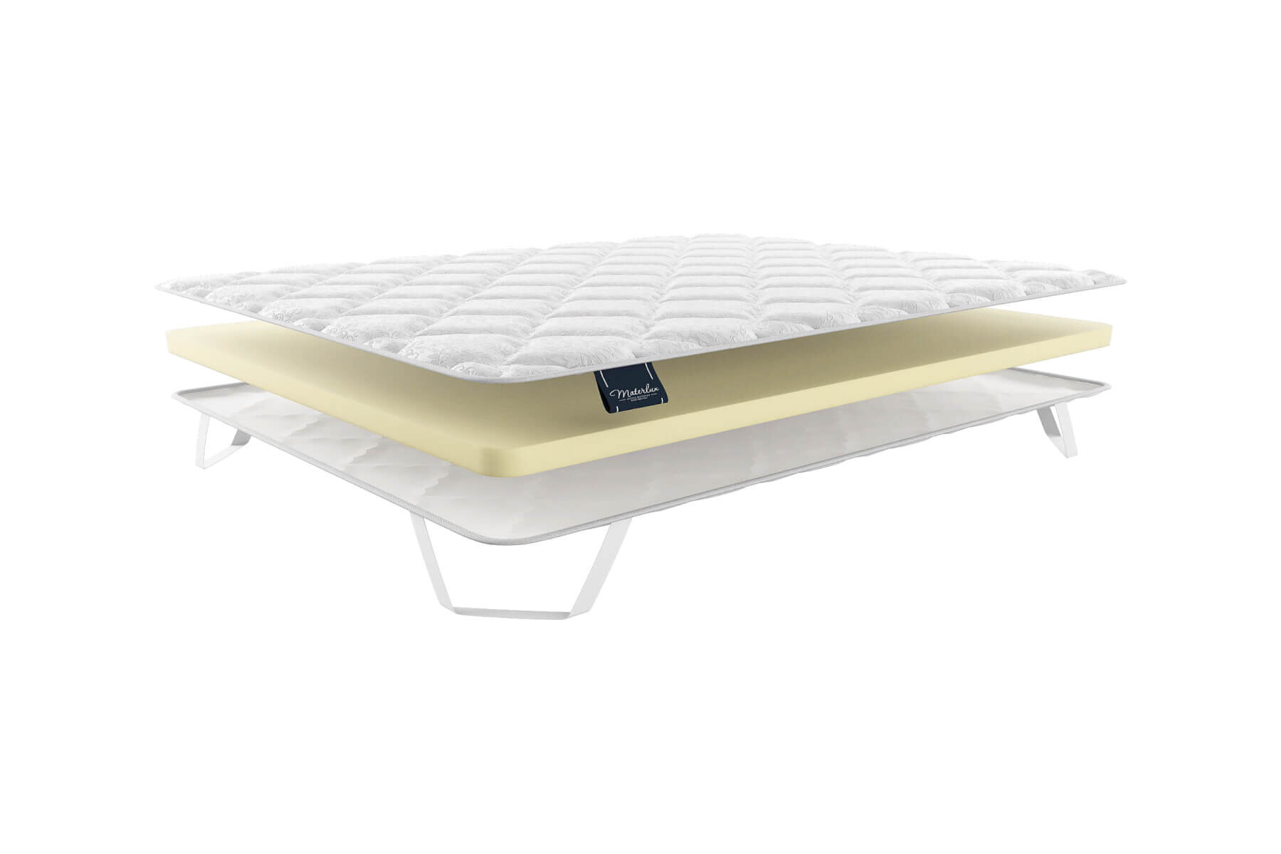 Матрас Materlux Memory foam 5 200х220 высота 6 см анатомический мягкий Беспружинный