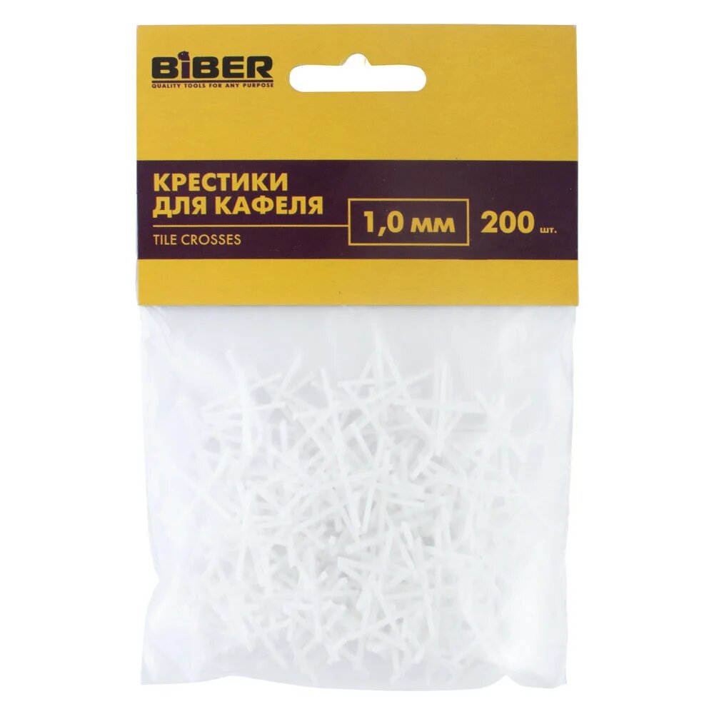 Крестики для кафеля 200 шт, 1 мм 55600 Biber тов-211618