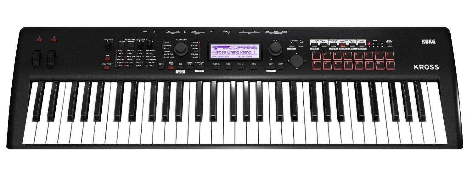 KORG KROSS2-61-MB рабочая станция, 61 клавиш, чёрный